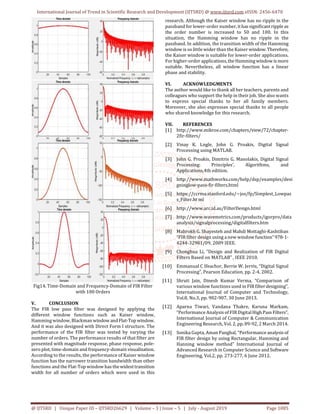 Performance Analysis of FIR Filter using FDATool | PDF