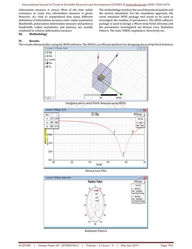Printed Antenna Design and Simulation for 5G using HFSS | PDF ...