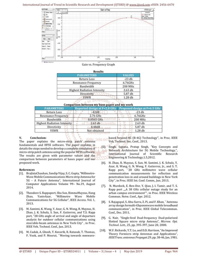 Printed Antenna Design and Simulation for 5G using HFSS | PDF | Computer Networking | Computing