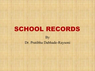 School Records. Part 1 pdf | PDF