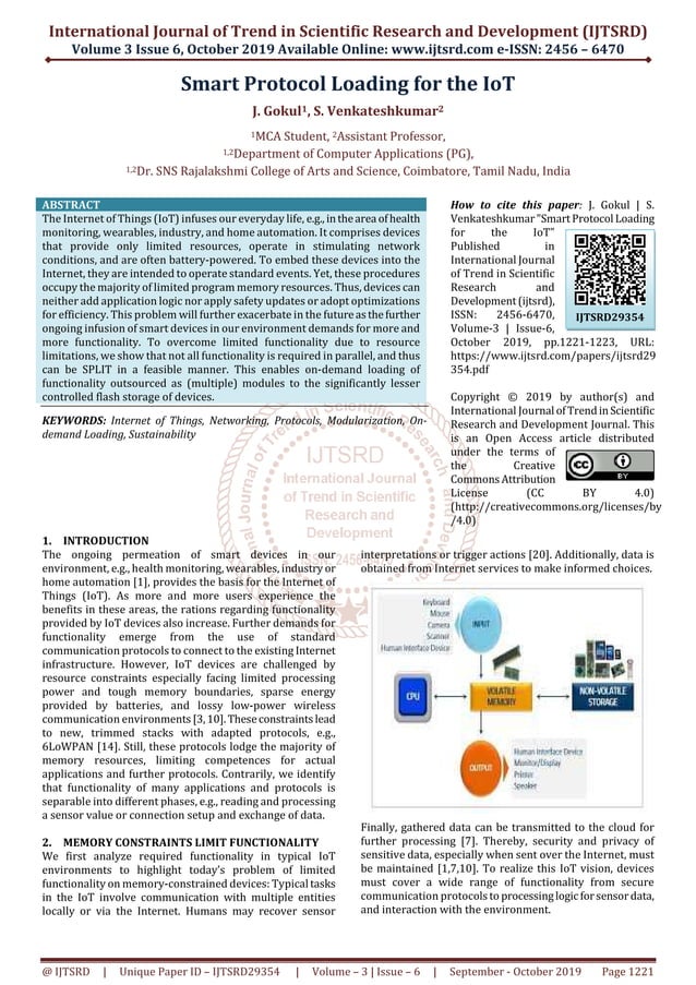Smart Protocol Loading for the IoT | PDF