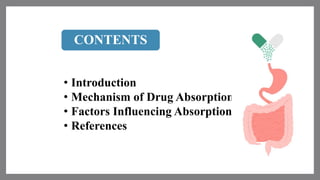 Drug Absorption Biopharmaceutics | PPT