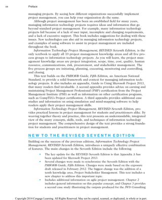 (Original PDF) Information Technology Project Management, Revised 7th ...