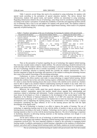The use of technology in hybrid learning for student with special needs | PDF | Special Needs ...