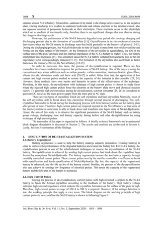 Decrystallization with high current pulses technique for capacity ...