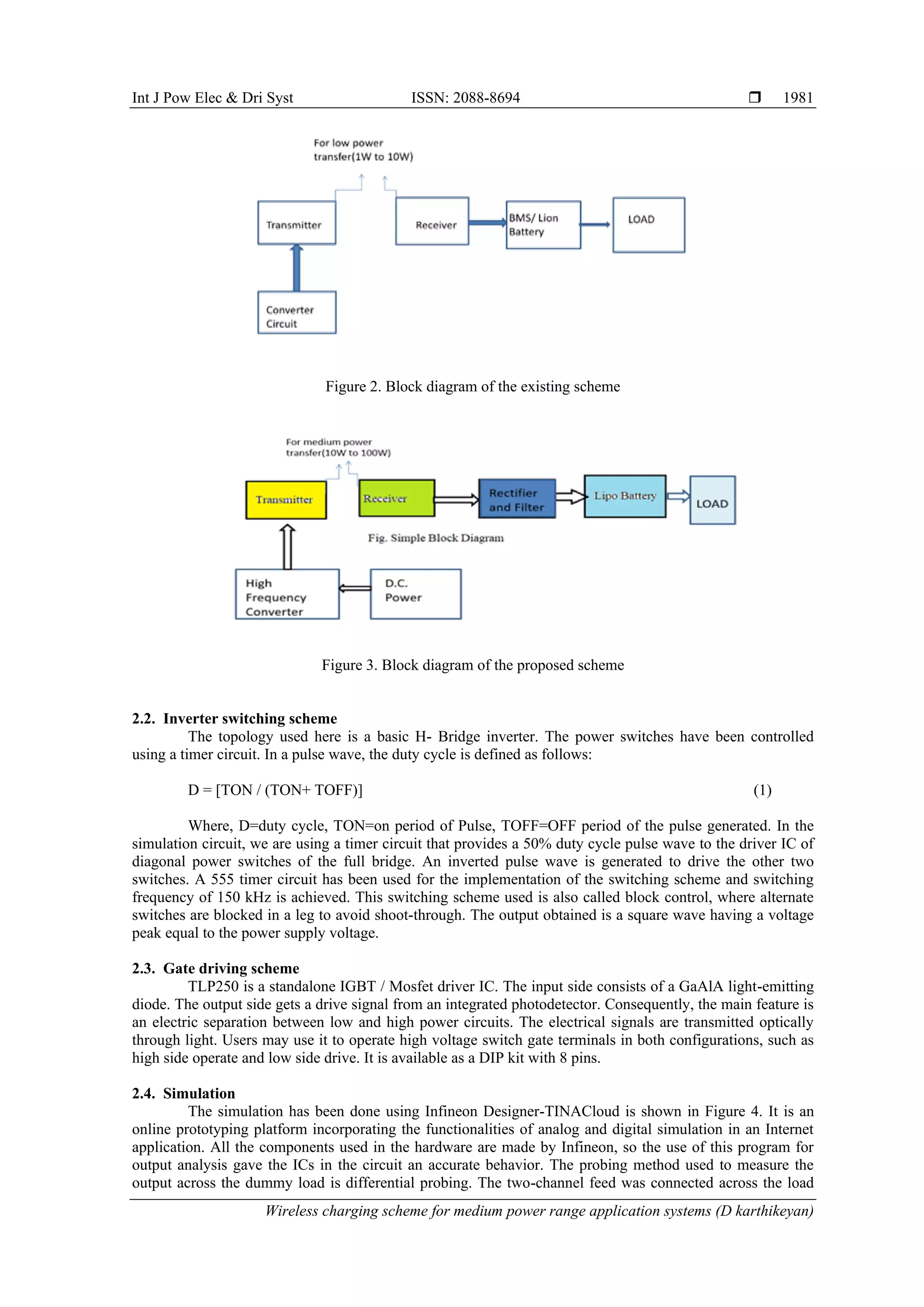 Wireless charging scheme for medium power range application systems | PDF