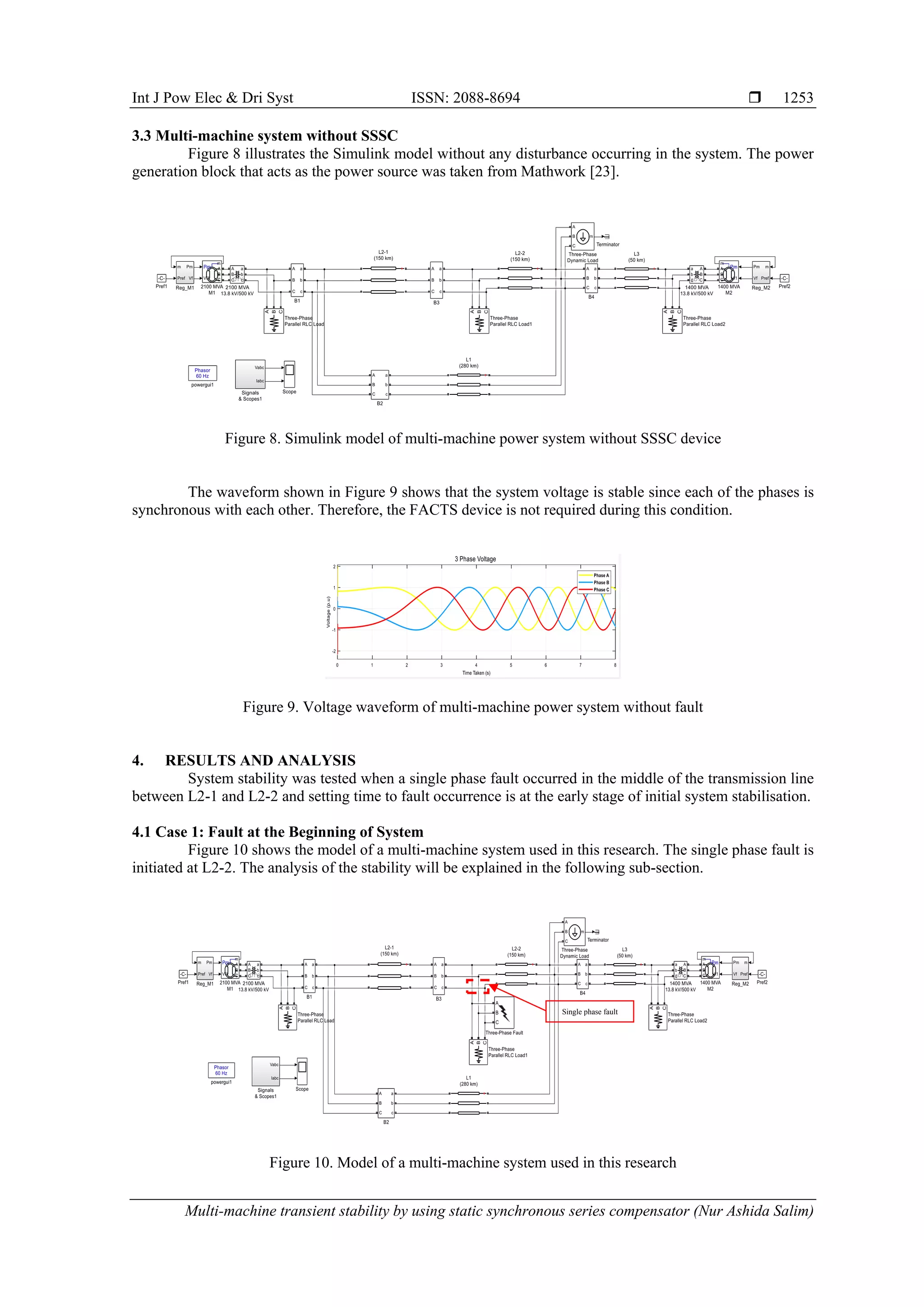 Multi-machine transient stability by using static synchronous series compensator | PDF