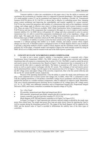 Multi-machine transient stability by using static synchronous series compensator | PDF