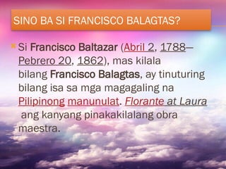 -Francisco-Balagtas talambuhay ppt florante at laura | PPTX