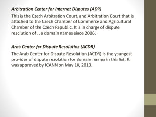 How to solve a domain dispute in the Internet era. | PPT