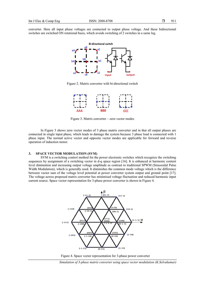 Simulation Of 3 Phase Matrix Converter Using Space Vector Modulation Pdf