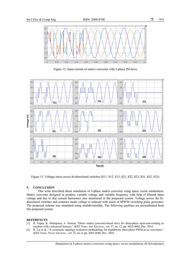 Simulation Of 3 Phase Matrix Converter Using Space Vector Modulation Pdf