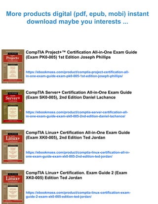 Full download CompTIA Project+ PK0-005 Cert Guide, 2nd Edition Robin ...