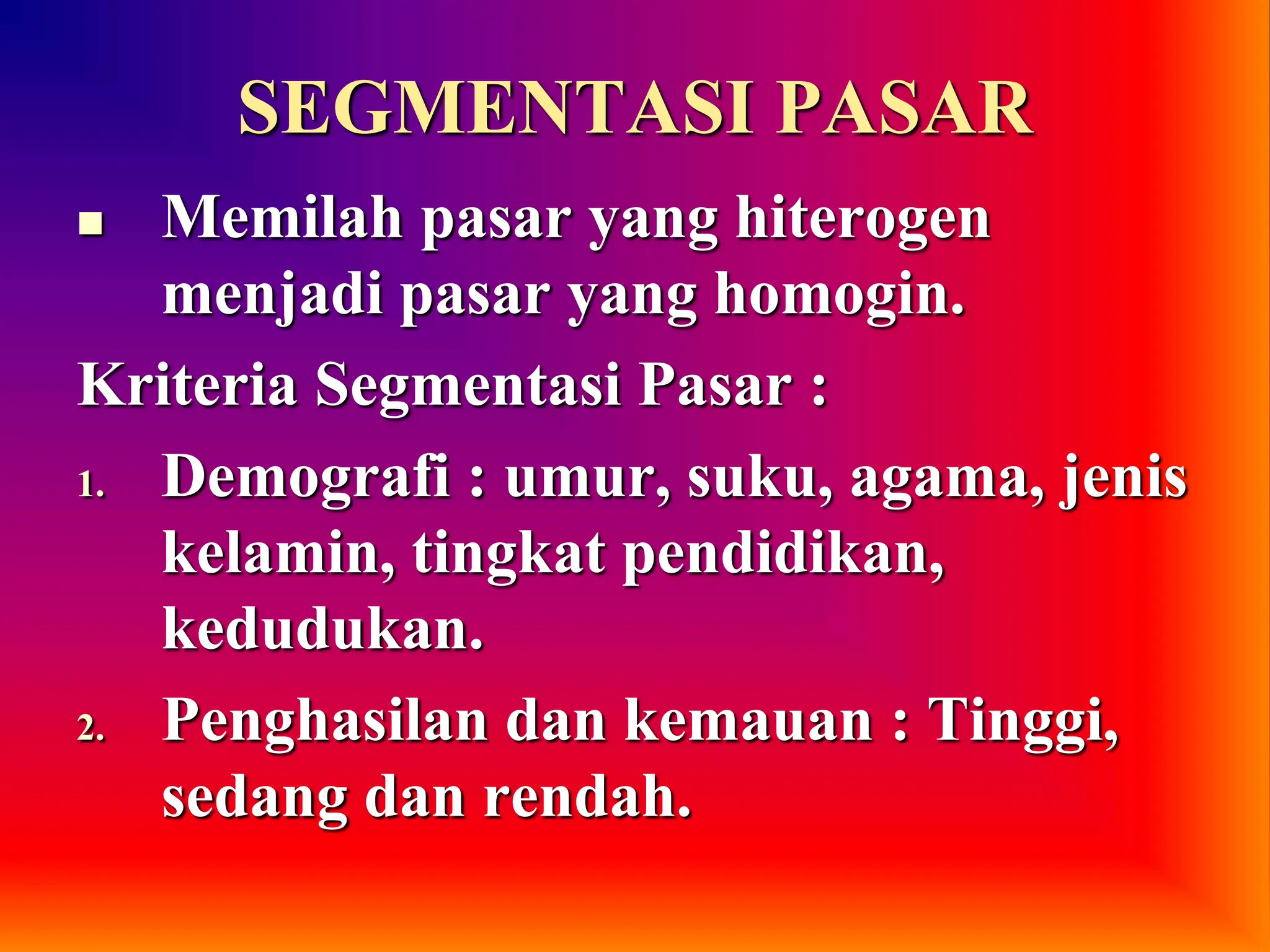 Pengertian Manajemen Pemasaran Dasar - IMC | PPT