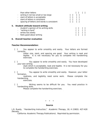 20868658 a-checklist-of-handwriting-skills | PDF