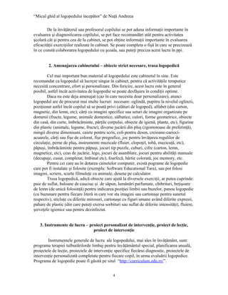 Micul ghid al logopedului incepator | PDF