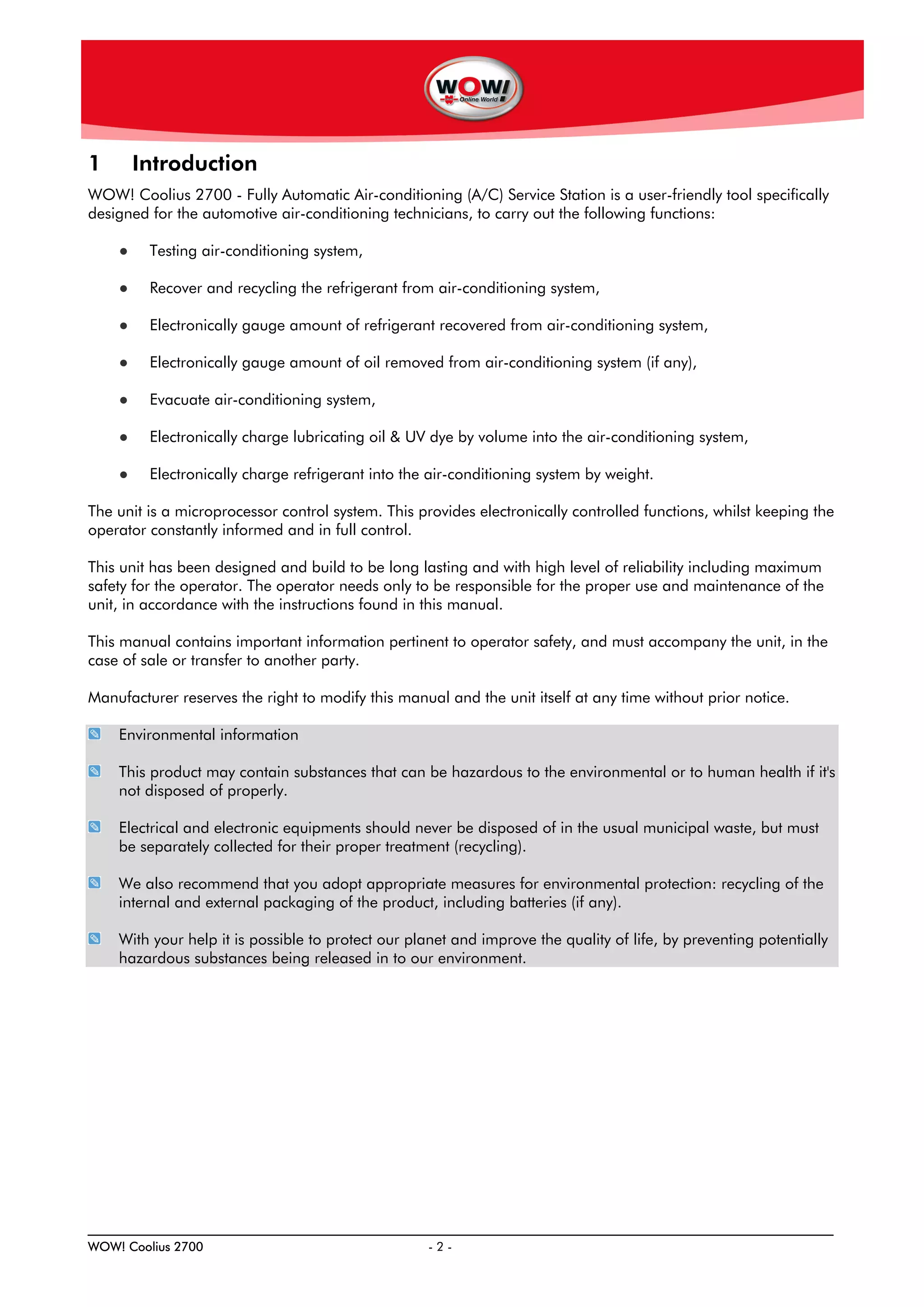 Automotive Air-Conditioning Service Equipment | PDF