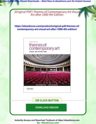 (Original PDF) Themes of Contemporary Art Visual Art after 1980 4th ...