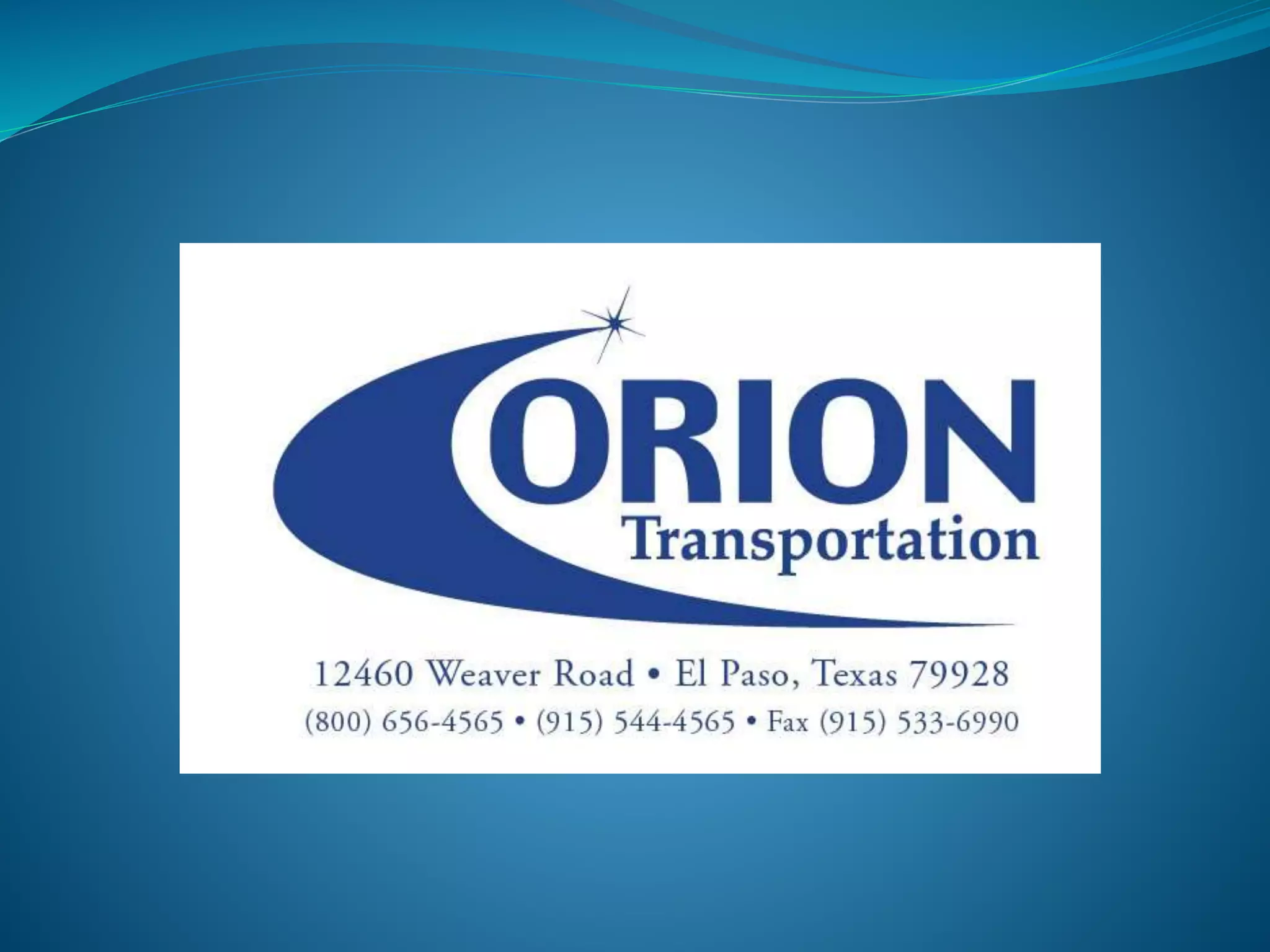 Orion Presentation | PPTX