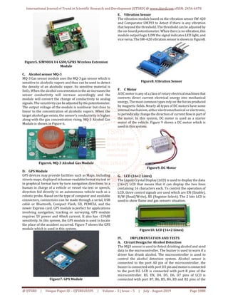 Design and Implementation of Alcohol Detector and Accident Detection ...