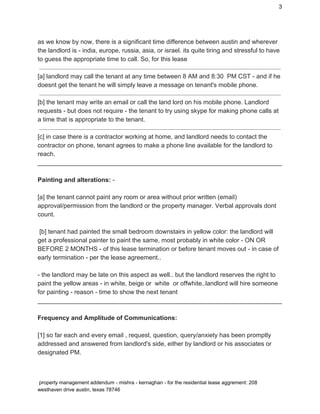 property management addendum | PDF