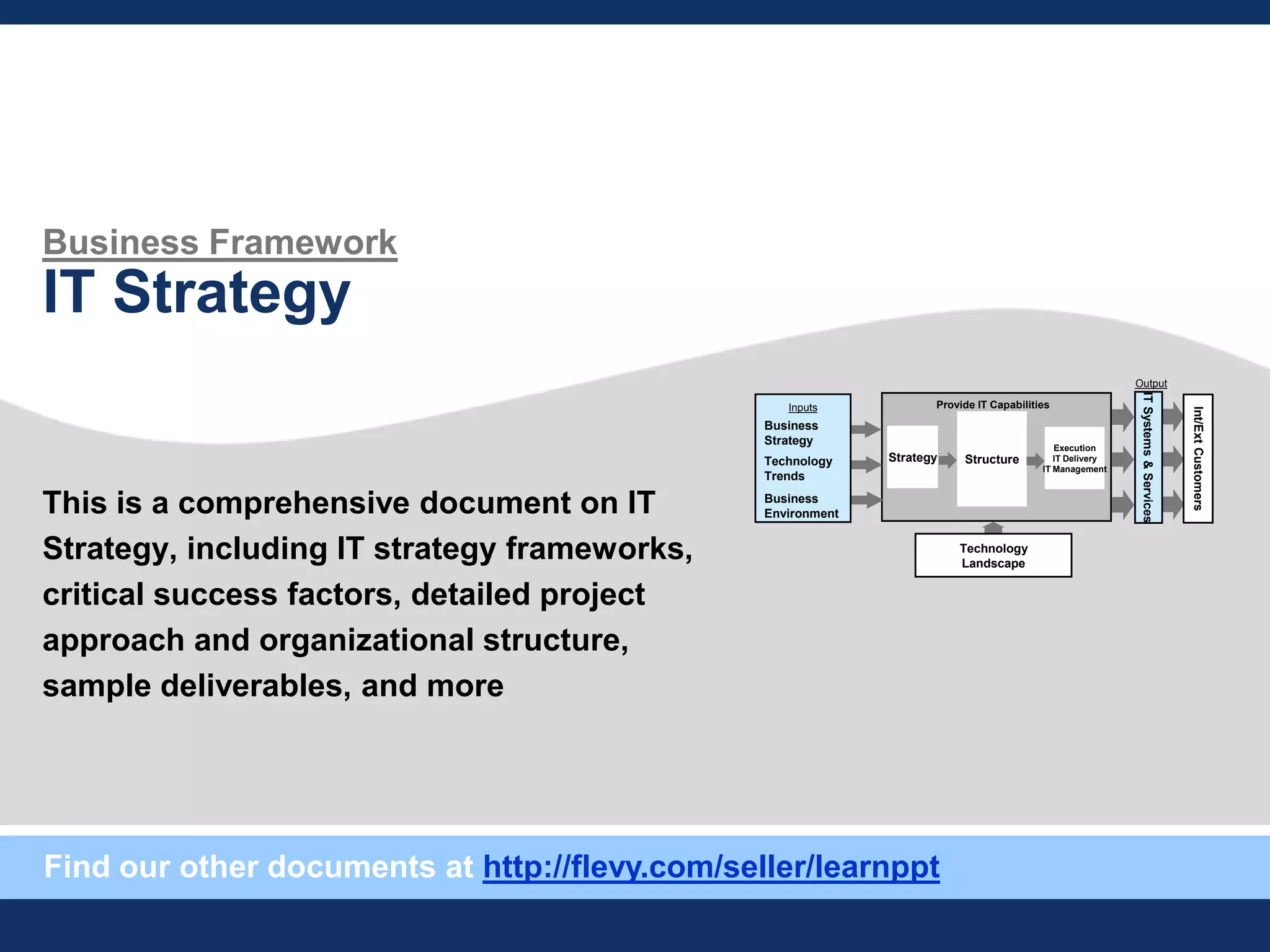 IT Strategy | PDF