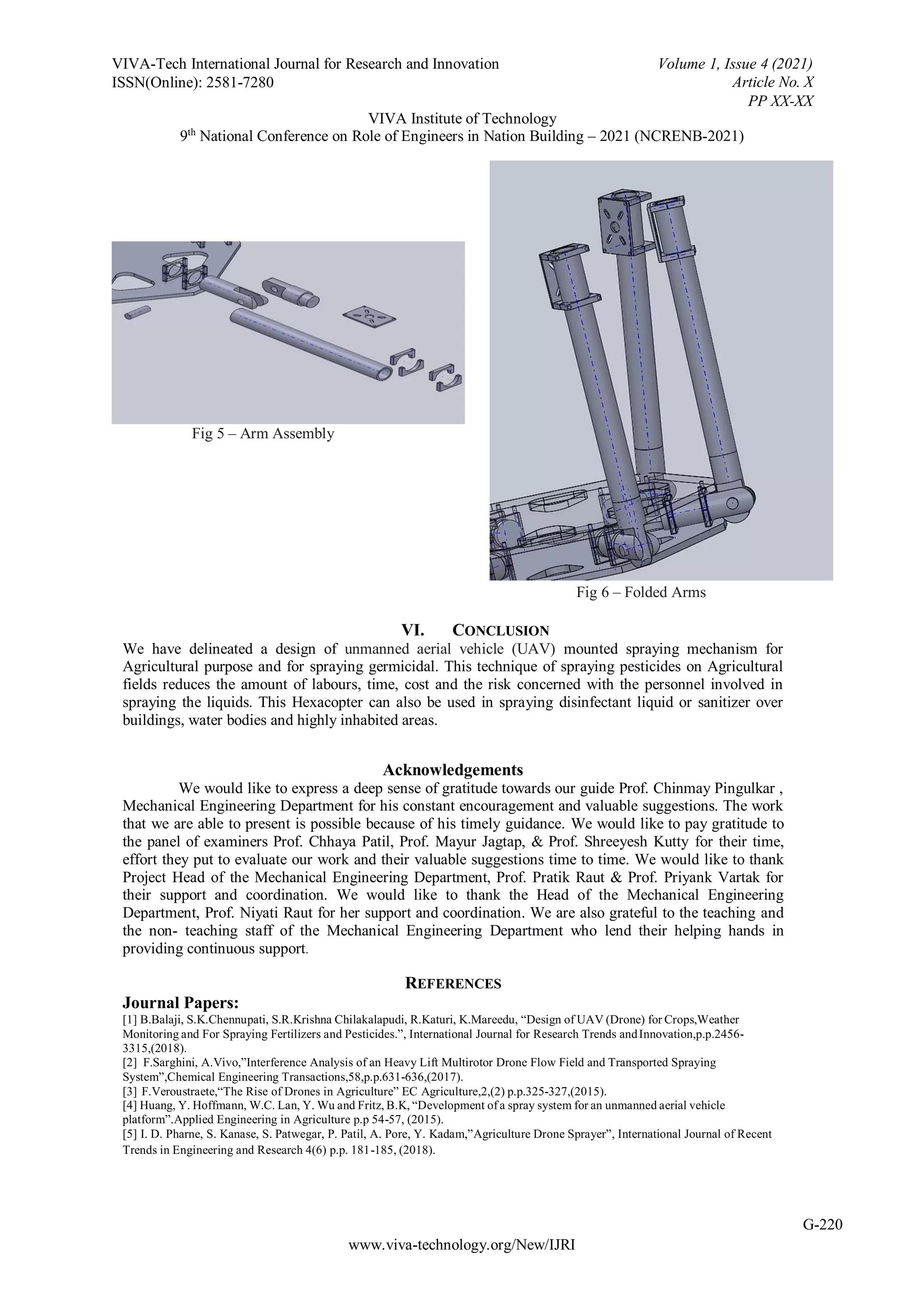 Design of Unmanned Aerial Vehicle (UAV) for Agricultural Purposes | PDF