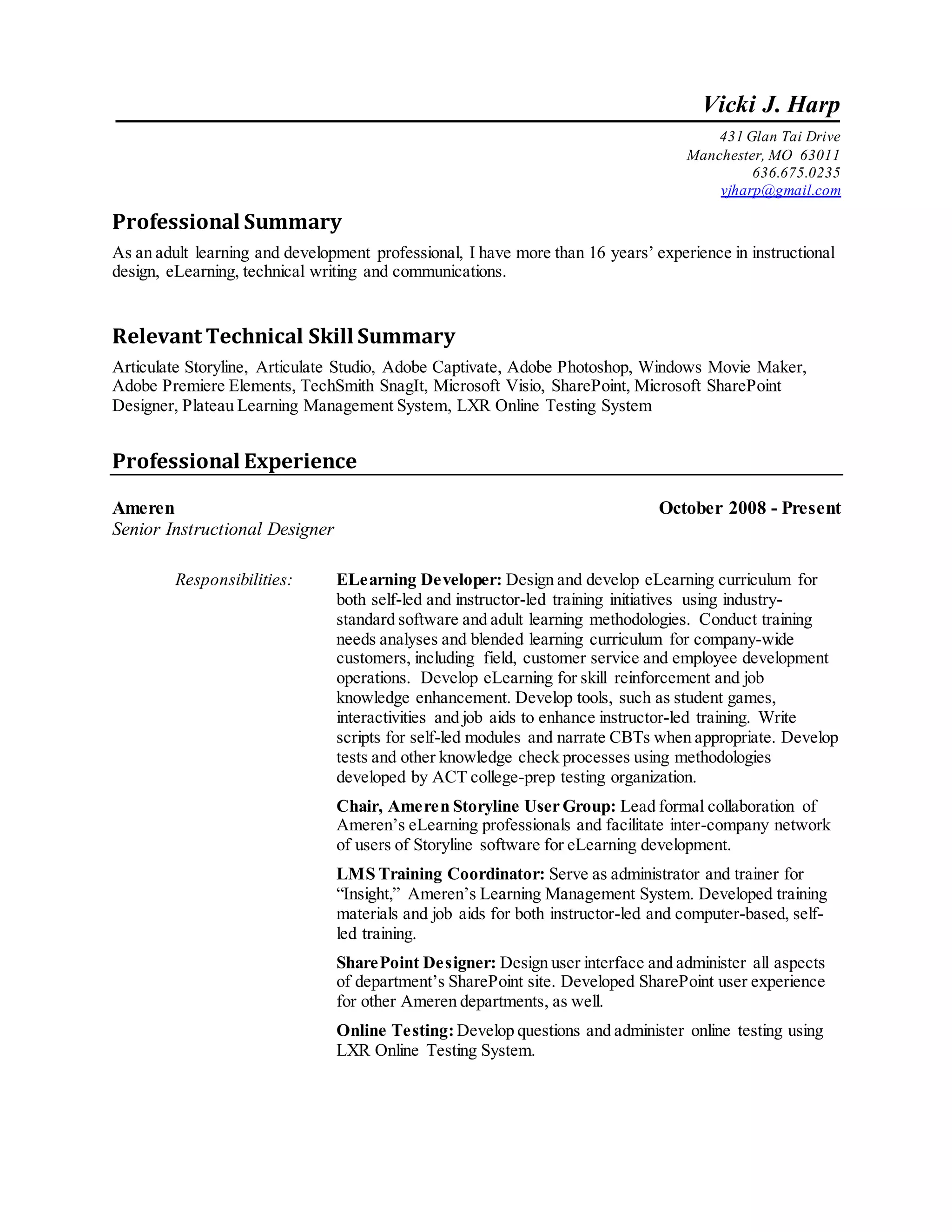 VJHarp Resume | DOCX