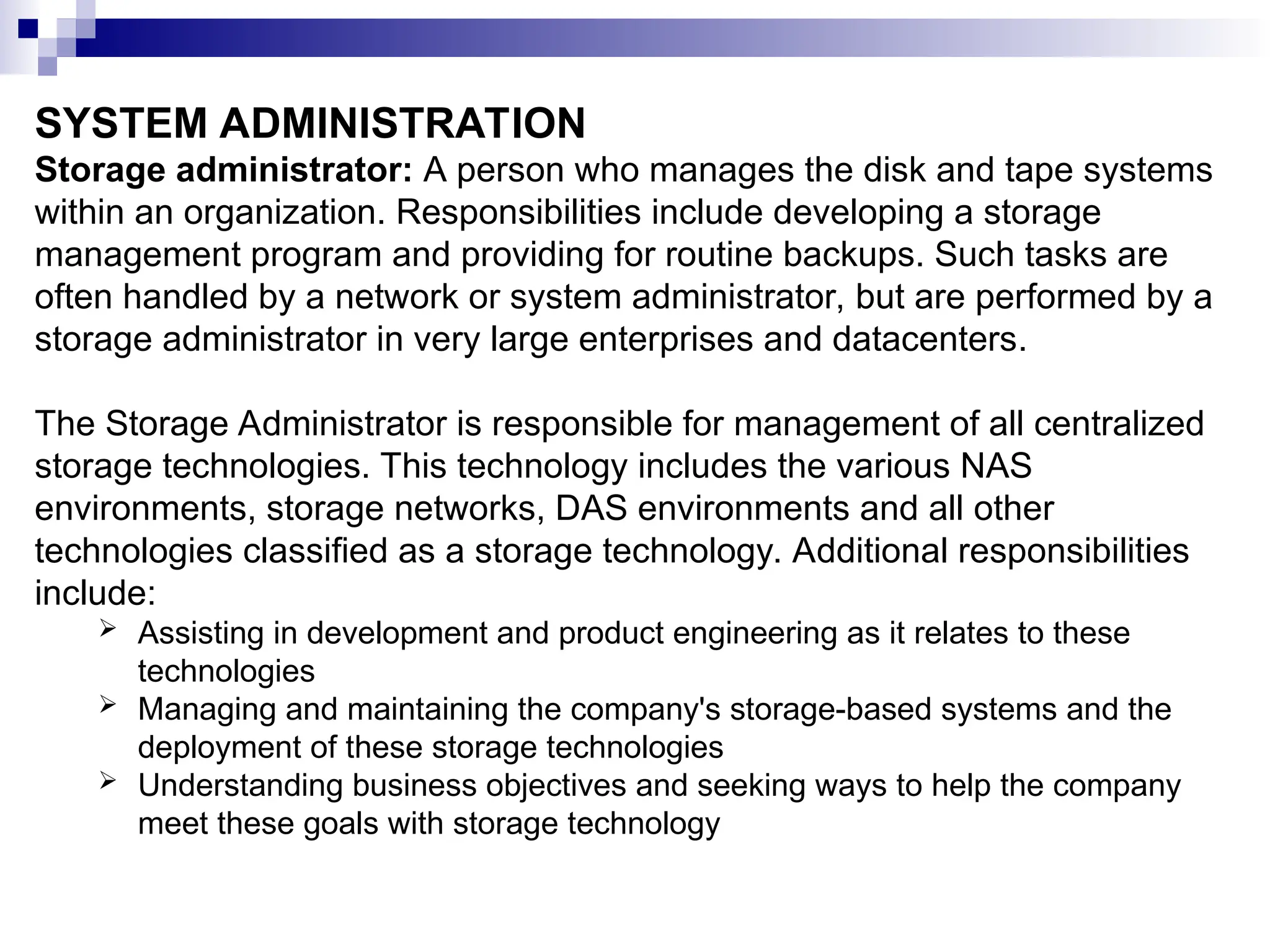 the world of systems administrators and maintenance | PPT