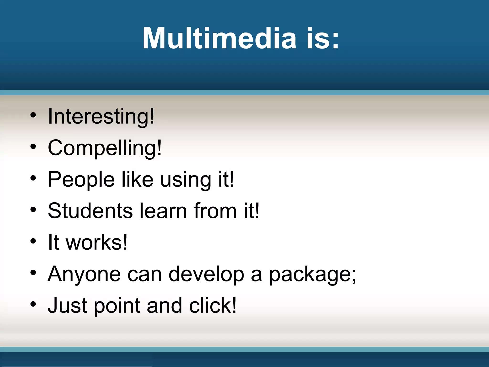 Instructional Multimedia Development | PPT
