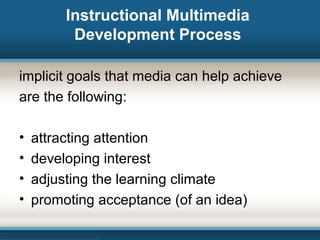 Instructional Multimedia Development | PPT