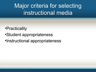 Instructional Multimedia Development | PPT