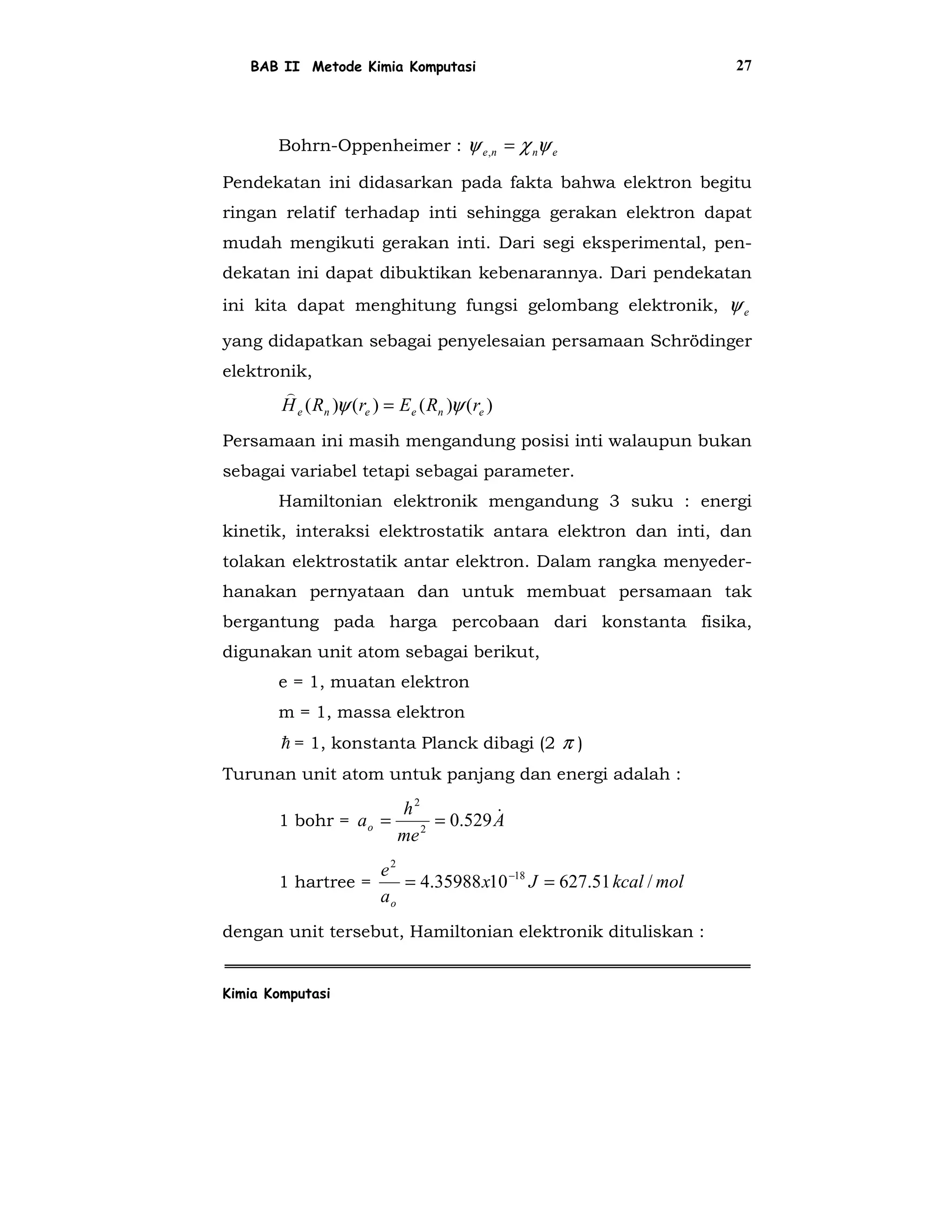 209109096 4 bab-ii-metode-kimia-komputasi | PDF