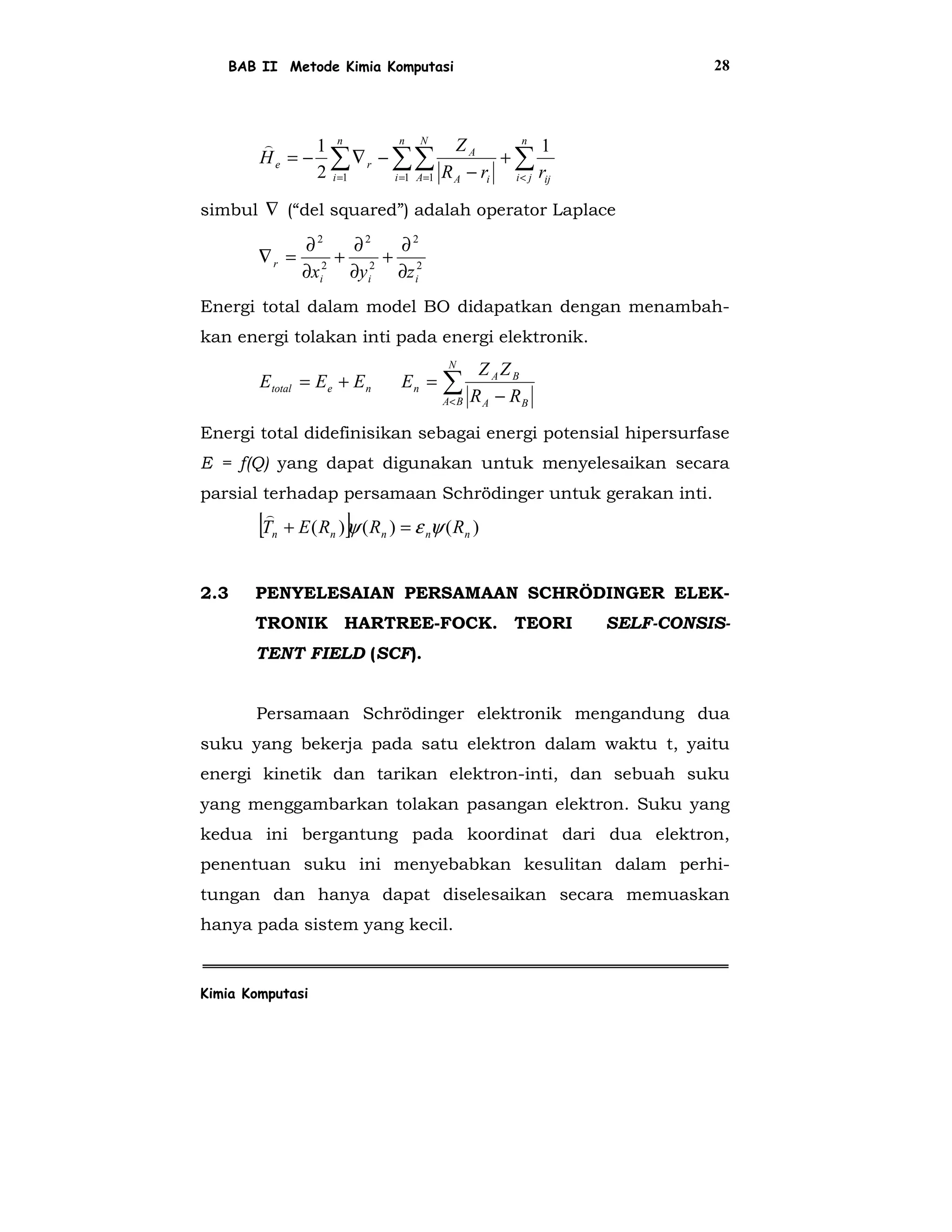 209109096 4 bab-ii-metode-kimia-komputasi | PDF