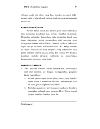 209109096 4 bab-ii-metode-kimia-komputasi | PDF
