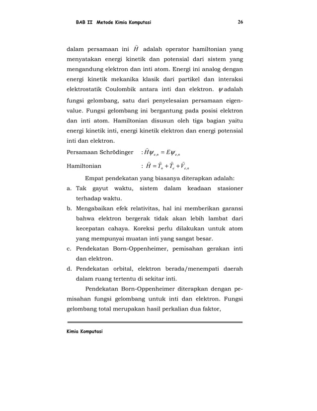 209109096 4 bab-ii-metode-kimia-komputasi | PDF