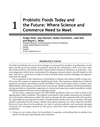 Probiotic Foods In Health And Disease G Balakrish Nair Yoshifumi Takeda ...