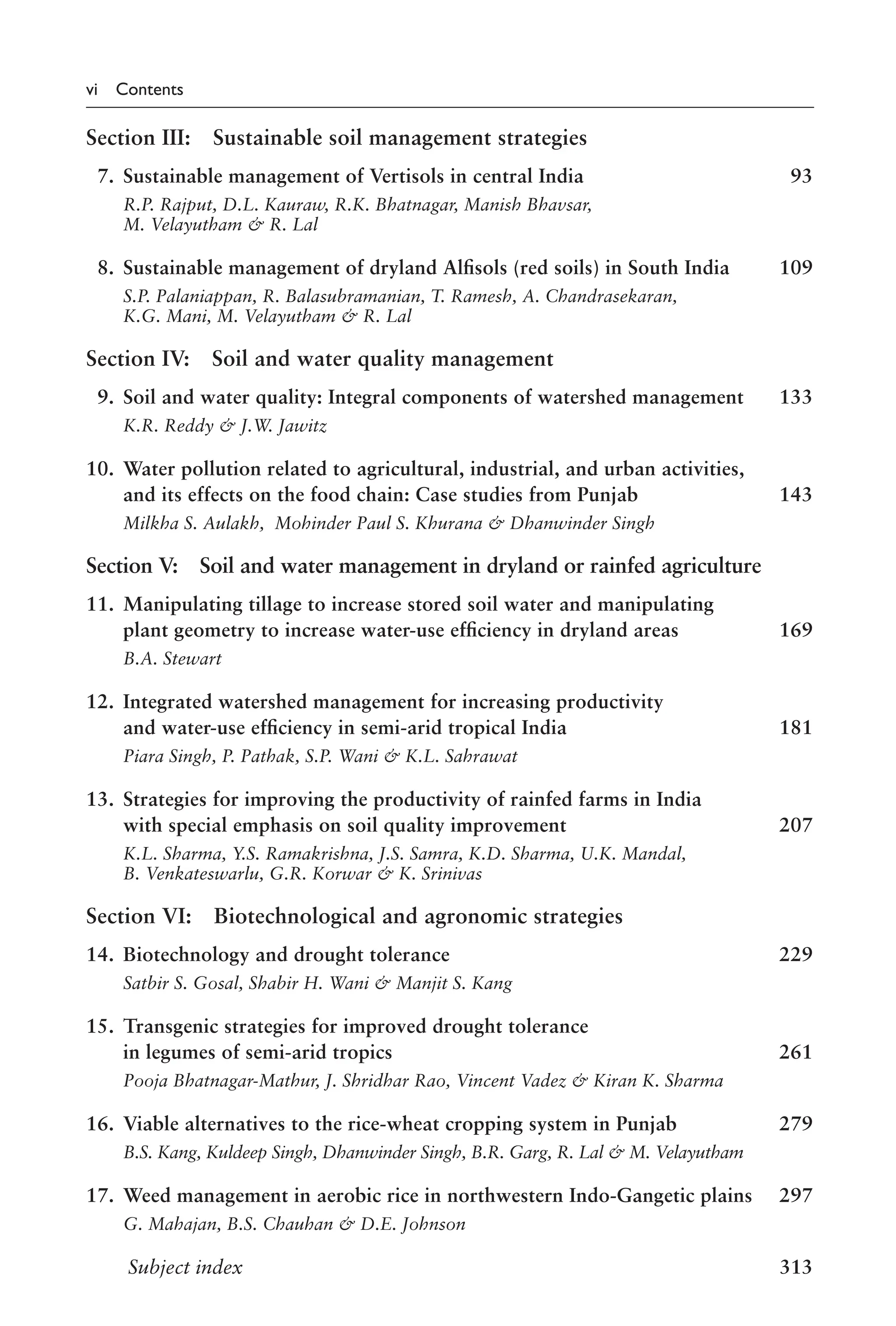 Water And Agricultural Sustainability Strategies Manjit S Kang | PDF