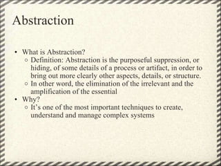 CSCI-383 Lecture 3-4: Abstraction | PPT