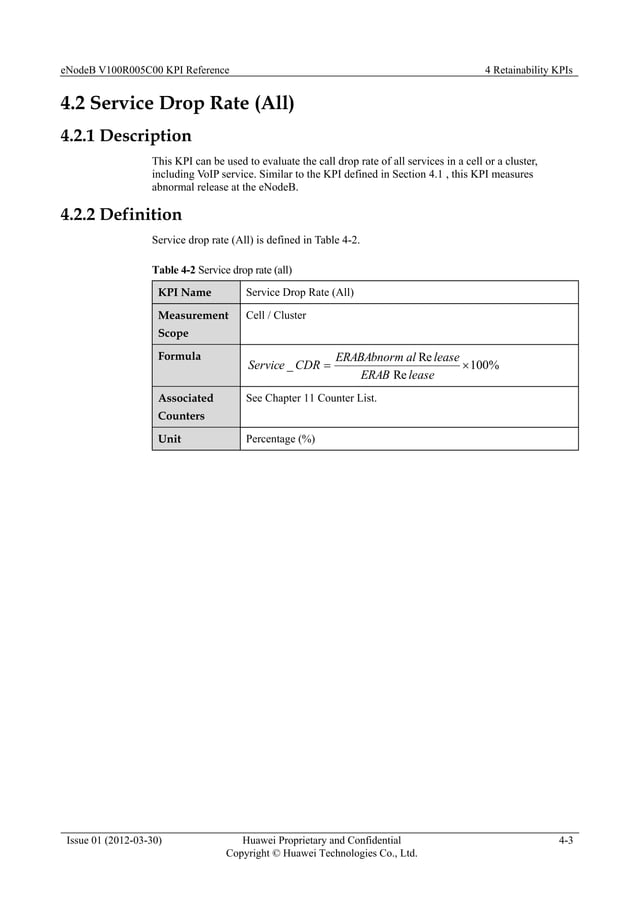 huawei-lte-kpi-ref | PDF