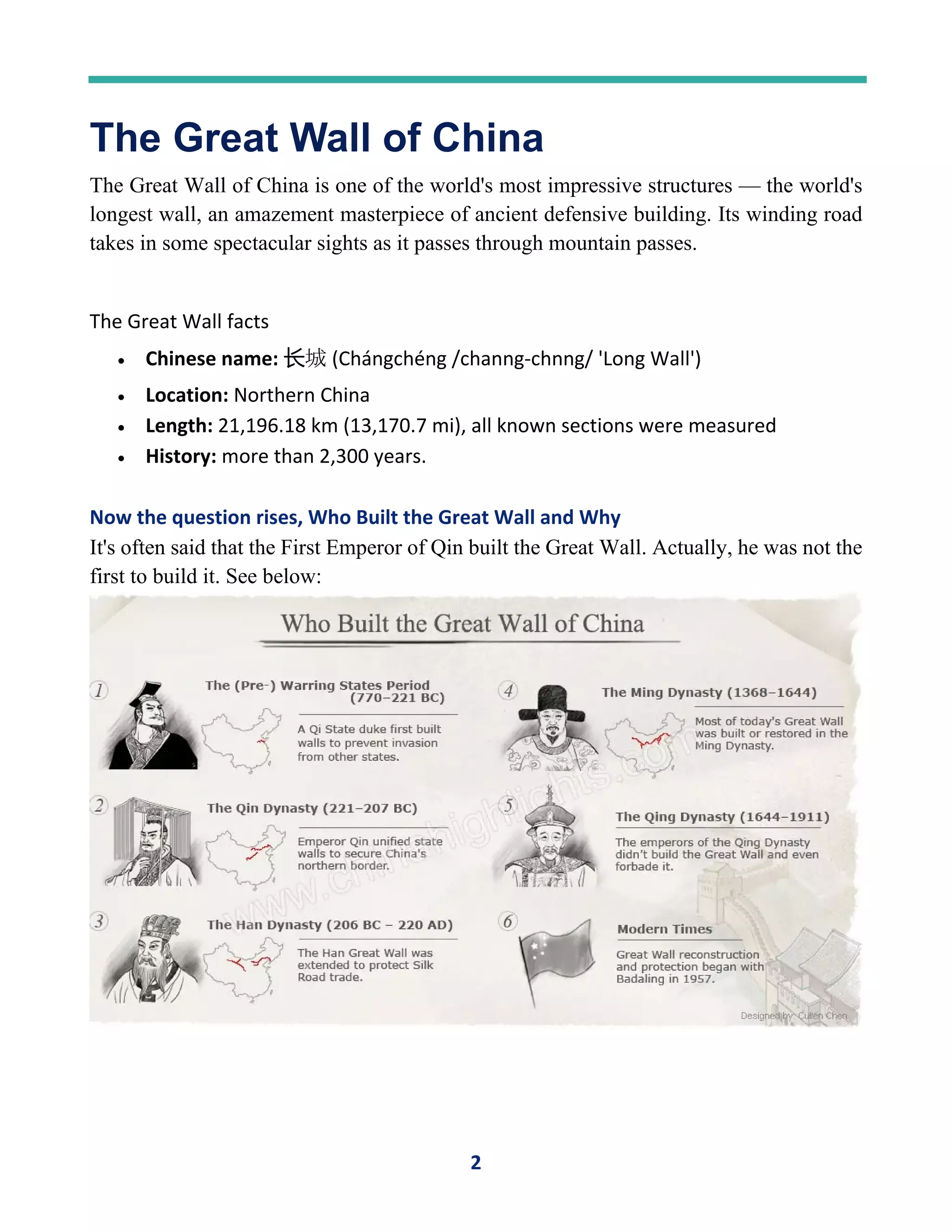 the great wall of china | PDF