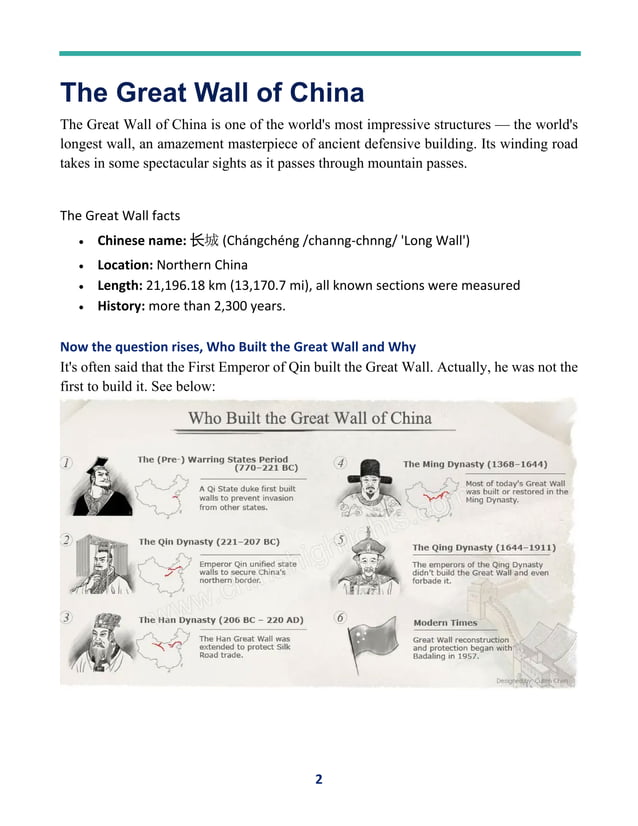 the great wall of china | PDF
