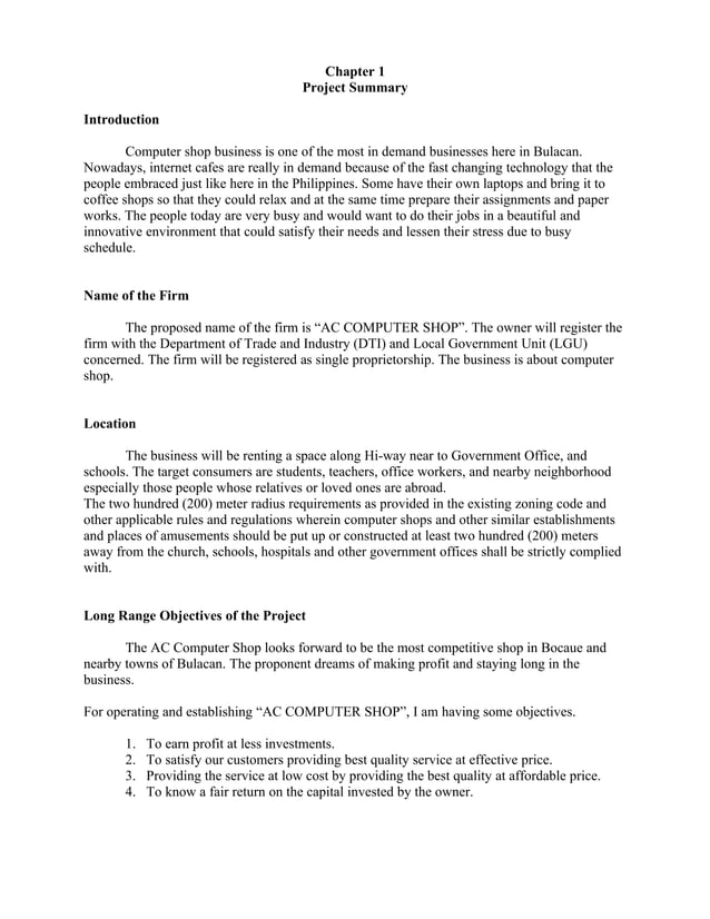 20944696 ac-computer-shop-feasibility-studies | PDF