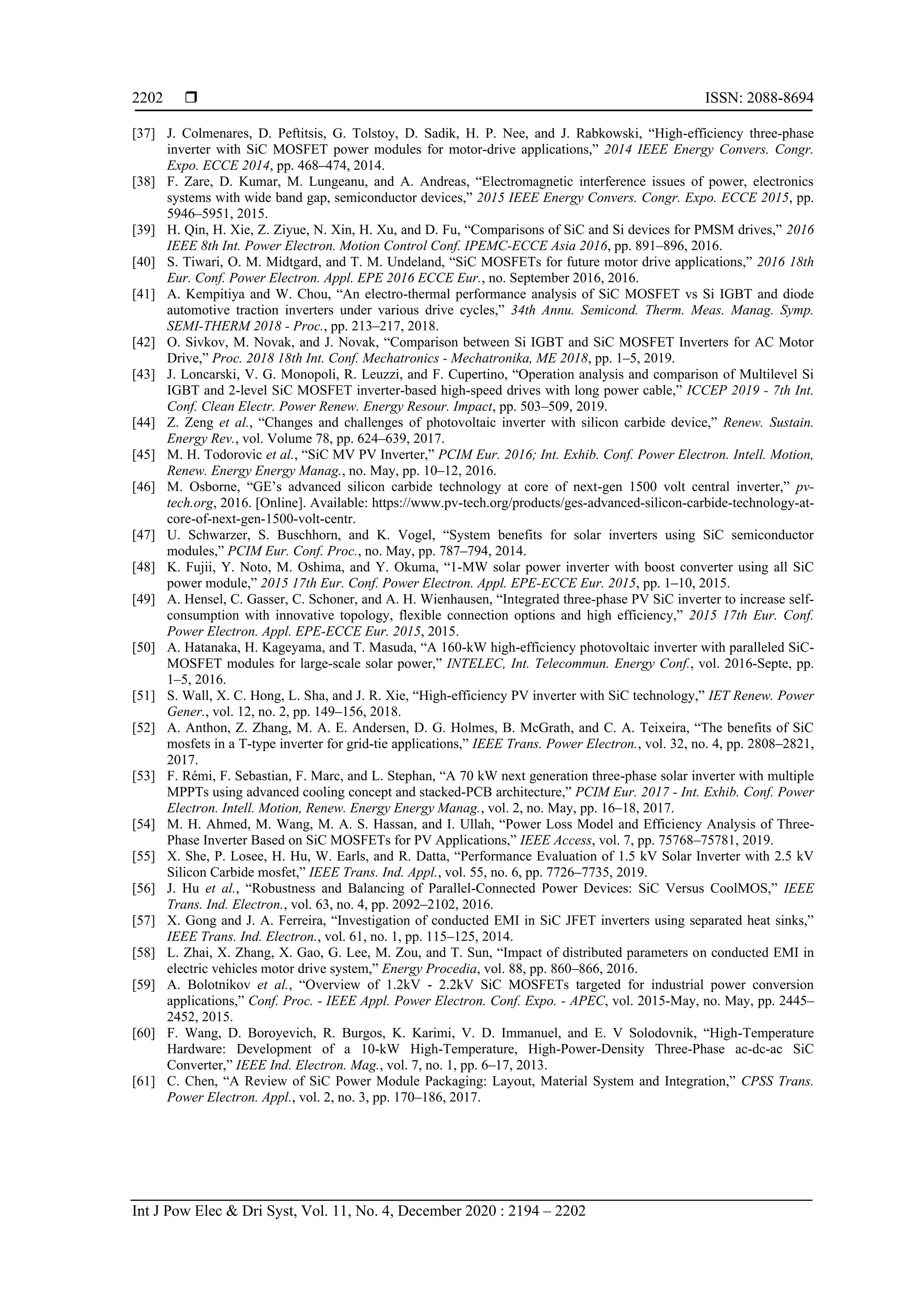 Silicon carbide power device characteristics, applications and ...
