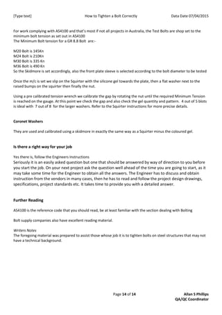 20150119-Tightening Bolts | PDF