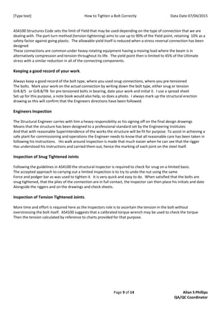 20150119-Tightening Bolts | PDF