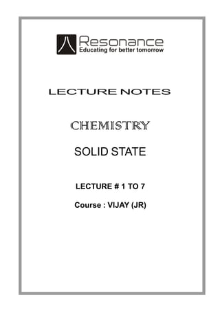 (2096)lecture_notes_solid_state_e.pdf | Chemistry | Science