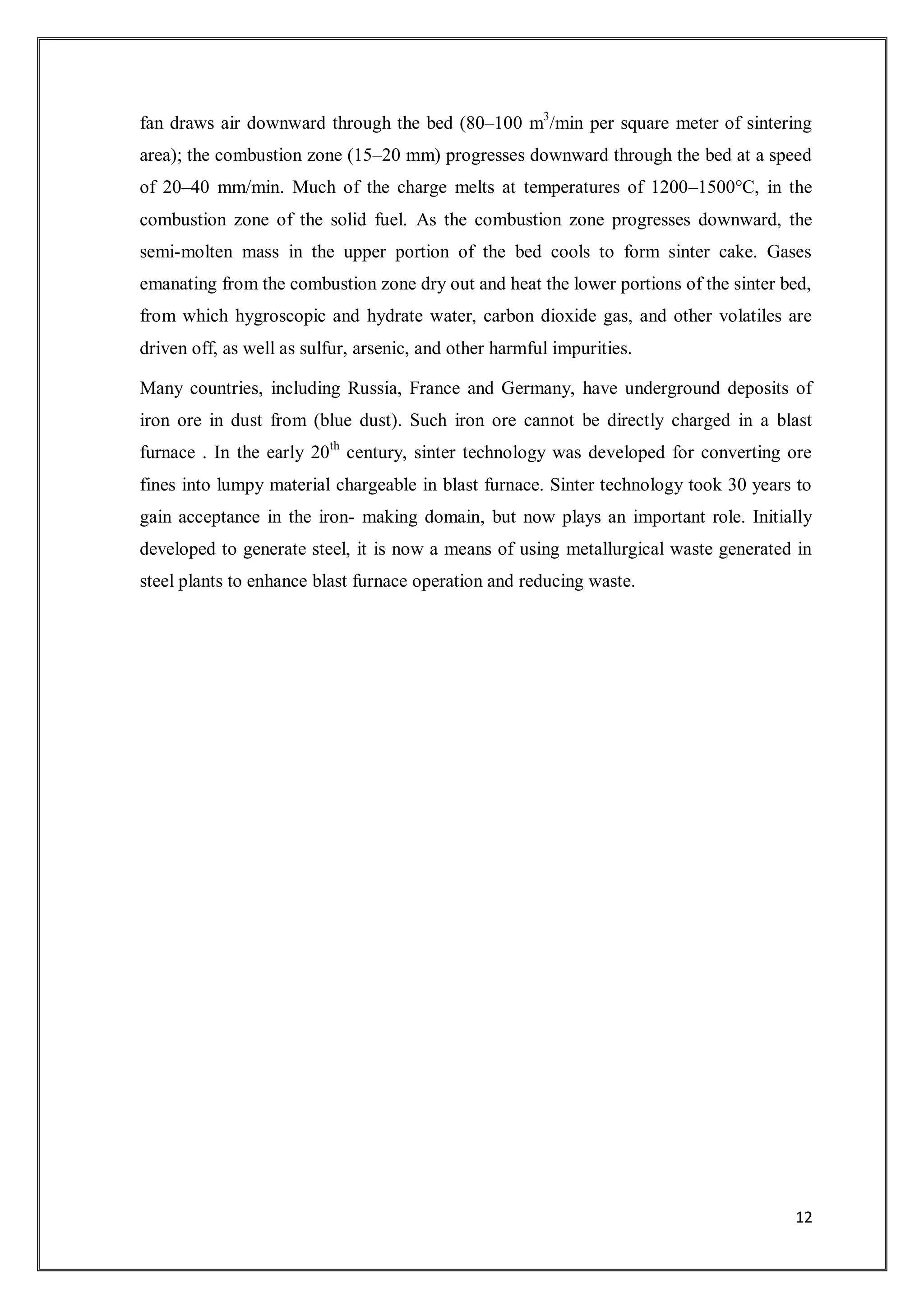 Design And Fabrication Of Iron Ore Sintering Machine | PDF