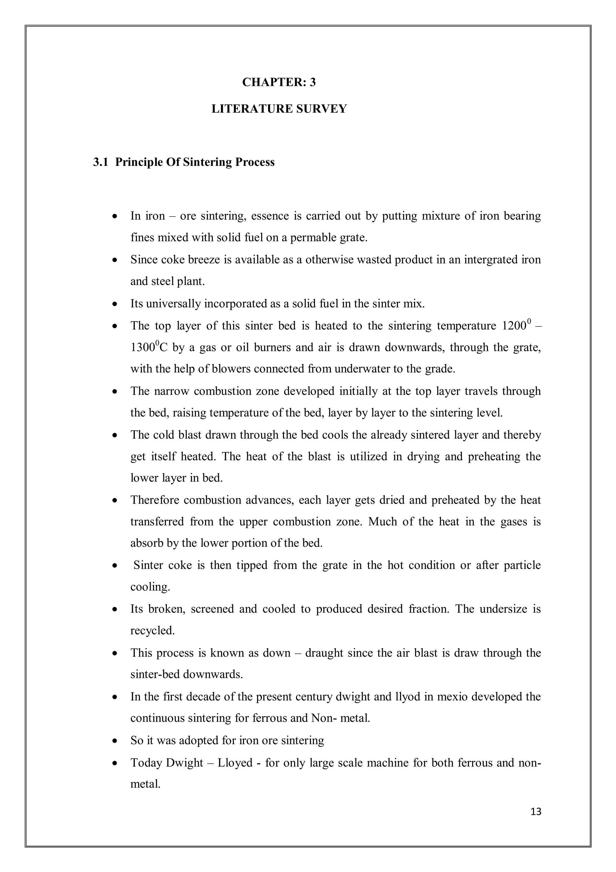 Design And Fabrication Of Iron Ore Sintering Machine | PDF