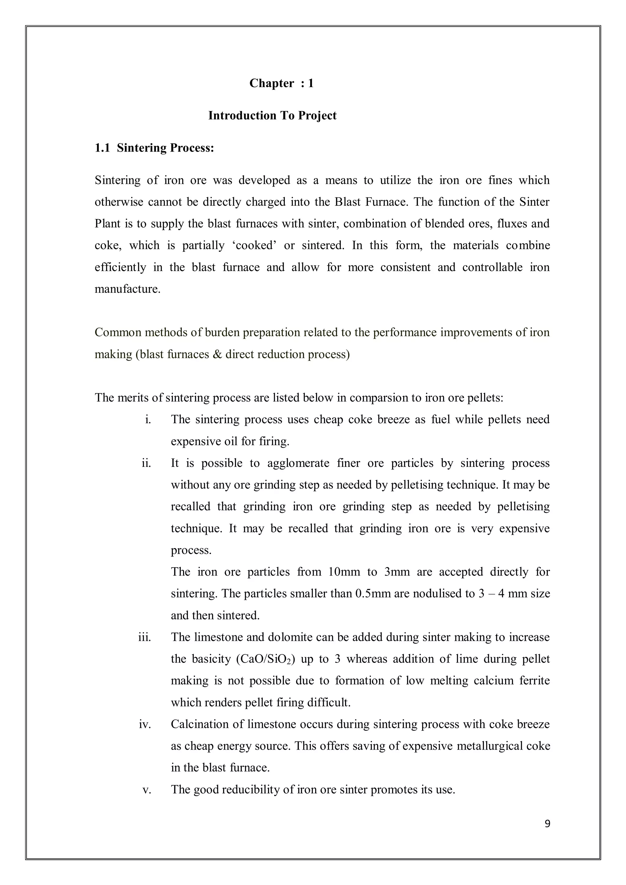 Design And Fabrication Of Iron Ore Sintering Machine | PDF